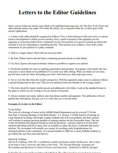 28 Letter To The Editor Examples To Download