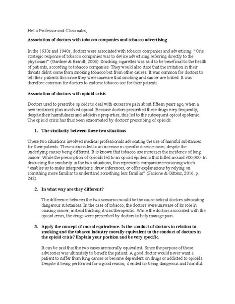 Phil347 Week 6 Discussion 1 Comparative Reasoning Hello Professor And Classmates Association