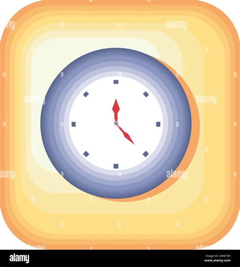 Clock Mobile App Stock Vector Image Art Alamy