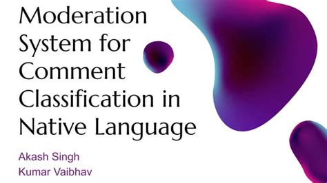 Nlp Ppt Project For Youtube Comment Classification Pptx