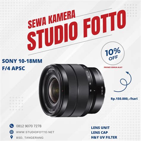 Sewa Sony 10 18mm F 4 APSC Studio Fotto