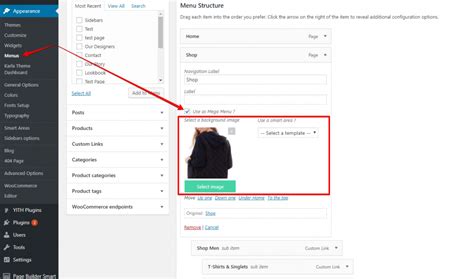 How To Add A Background To The Mega Menu Hogash Studio Dashboard
