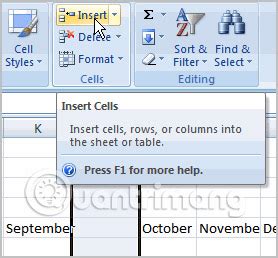MS Excel 2007 Lesson 10 Modify Columns Rows And Cells TipsMake