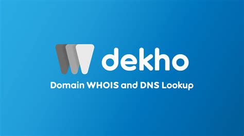 Free Domain WHOIS And DNS Lookup Tool Domain Checker