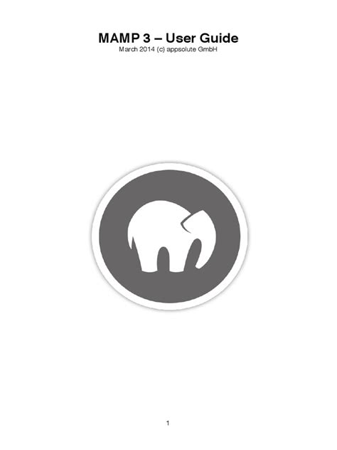 Mamp 3 User Guide Pdf Download Free Pdf Web Server Internet And Web