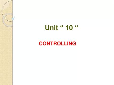 PPT Unit 10 PowerPoint Presentation Free Download ID 781299