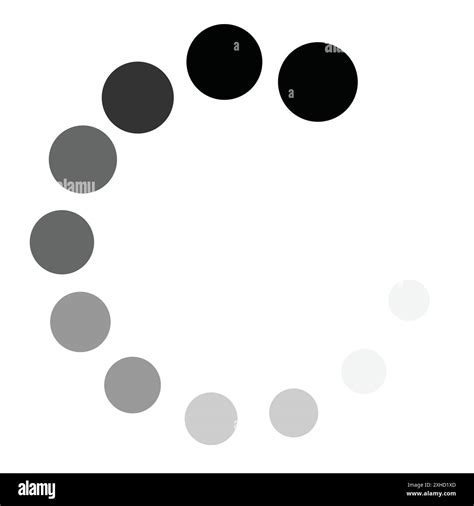 Loading Icon Vector Symbol Or Sign Set Collection In Black And White Outline Stock Vector Image