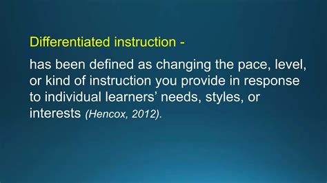 Differentiated Instruction Ppt Pptx
