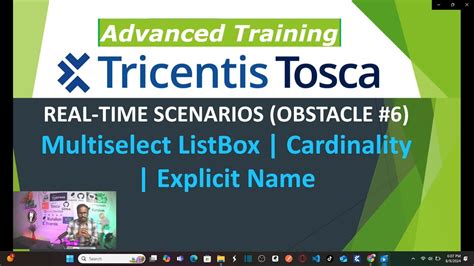 Tricentis Tosca 160 Lesson 48 Obstacle 6 Multiselect Listbox