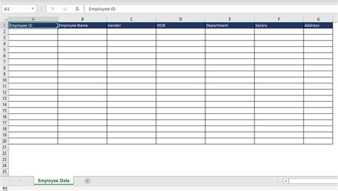 Data Entry Form In Excel Without Vba Thedatalabs
