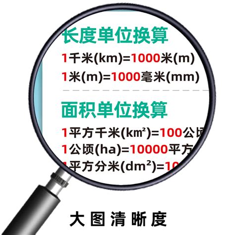 小学单位换算表数学公式大全挂图面积体积图形计算知识点汇总墙贴 虎窝淘