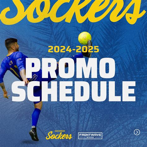 San Diego Sockers Promo Nights Frontwave Arena
