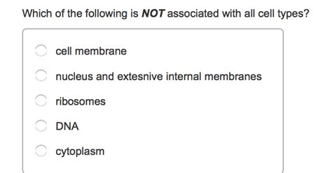 Solved Which Of The Following Is Not Associated With All