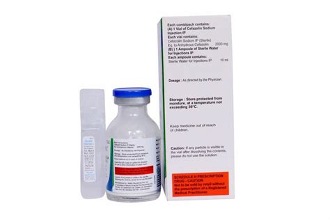 Cefazolin Sodium Injection Ip 2gm 5 Gram Vial At ₹ 35 Vial In Jaipur Id 2853368746730