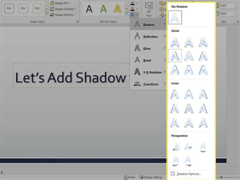 How To Apply A Text Shadow In PowerPoint