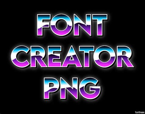 Font Creator Png Text Effect And Logo Design Font