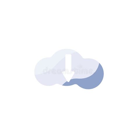 Cloud Vector Cloud Download Down Arrow And Cloud Logo For Cloud