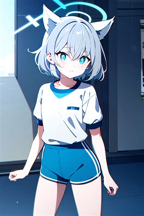 Sunaookami Shiroko Blue Archive Mysterious Protagonist AIfanarts Stable Diffusion Prompts