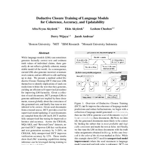 Deductive Closure Training Of Language Models For Coherence Accuracy