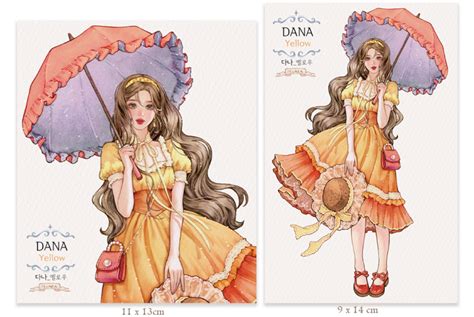 다나 24 6월 2025 귀여운 만화 배경화면 캐릭터 아트 애니메이션