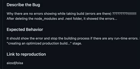 Build Issue · Issue 39714 · Vercelnextjs · Github