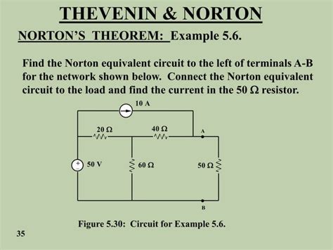 Thevenin And Nortons Theorem