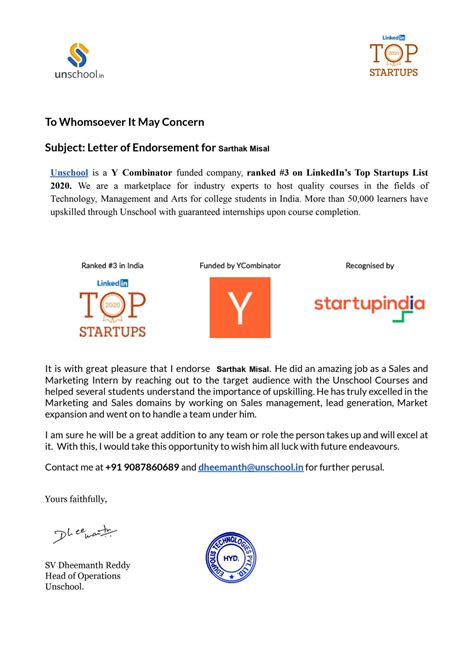 Sarthak Misal On Linkedin Internship Growth Career Unschool Teamlead