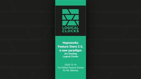 Hopsworks Feature Store 2 0 A New Paradigm Ppt
