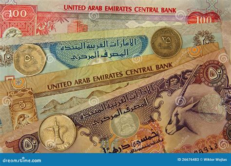 United Arab Emirates Currency Stock Image Image Of Monetary Bank