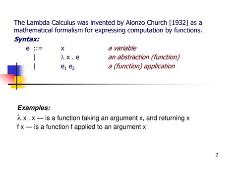 Unit 3 Lambda Calculus And Functional Programming Ppt Download