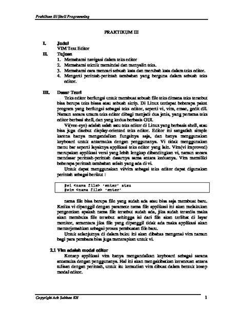 praktikum iii shell programming pdfcoffee