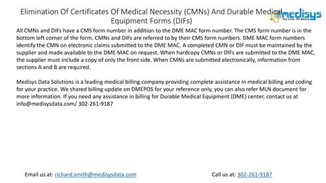 Ppt Elimination Of Certificates Of Medical Necessity Cmns And