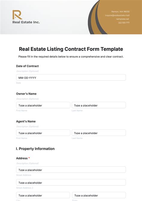 Free Estate Sale Contract Template To Edit Online