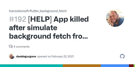 Help App Killed After Simulate Background Fetch From Xcode · Issue