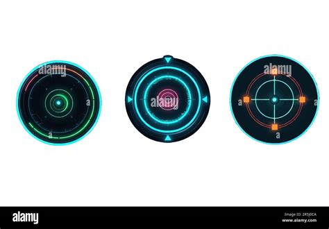 Ui Set Vector Illustration Of Futuristic Interface Hud Elements Isolated On White Background