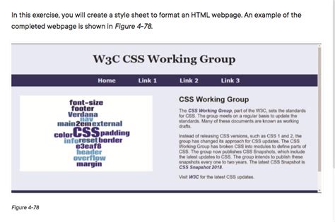 In This Exercise You Will Create A Style Sheet To Chegg Com