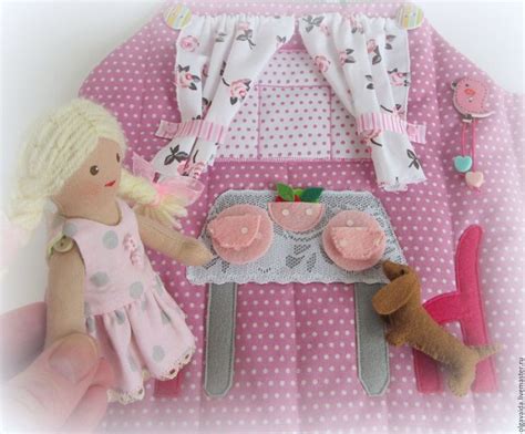 Домик сумочка для куколки с собачкой купить в интернет магазине на Ярмарке Мастеров с