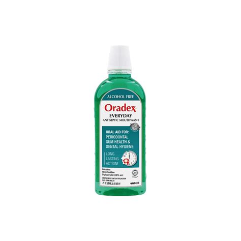 Oradex Everyday Antiseptic Mouthwash 400ml Ntc Mall By Ntc Dental Suppliers Sdn Bhd