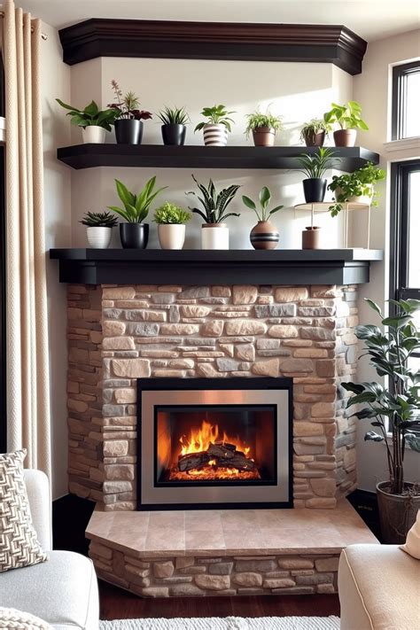 Corner Fireplace Ideas For Living Room Warm Ambiance And Stylish Design