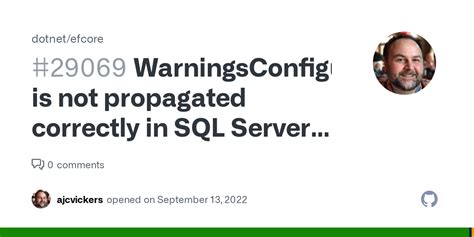 Warningsconfiguration Is Not Propagated Correctly In Sql Server