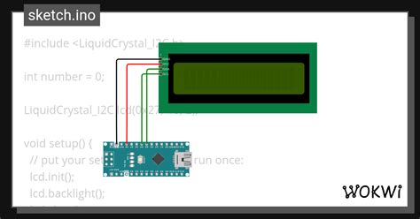 I2clcdnano Wokwi Esp32 Stm32 Arduino Simulator