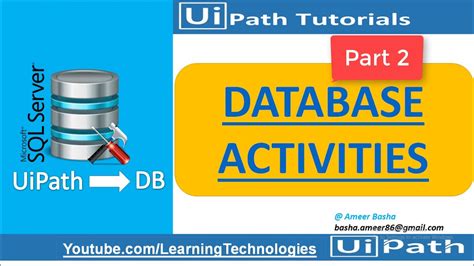 uipath tutorial day 76 database activities part 2 insert and start transaction activities