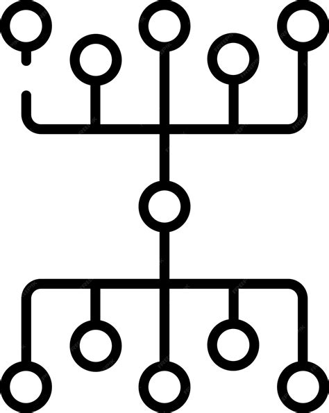 Premium Vector Network Connectionsolid Outline Vector Illustration