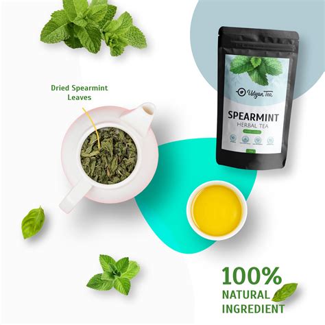 Spearmint Herbal Tea 100 Caffine Free Herbal Tea Udyan Tea