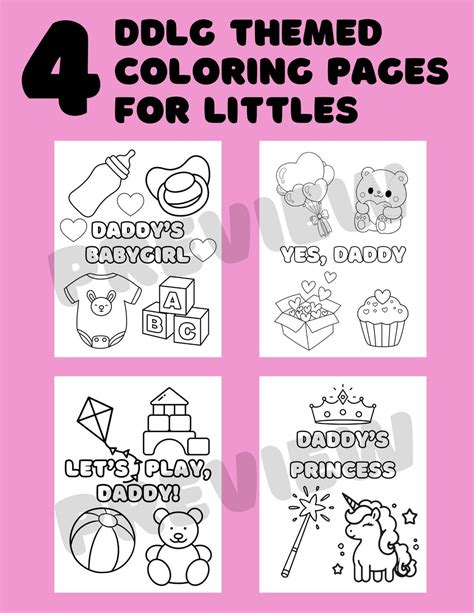 Cute Ddlg Coloring Page