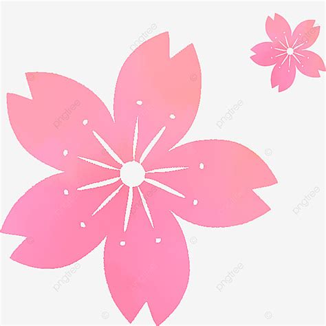 櫻花 手繪 插畫 素材素材圖案，psd和png圖片免費下載