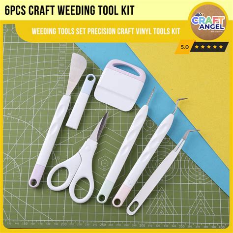 6pcs Craft Weeding Tool Kit Vinyl Weeding Tools Set Precision Craft