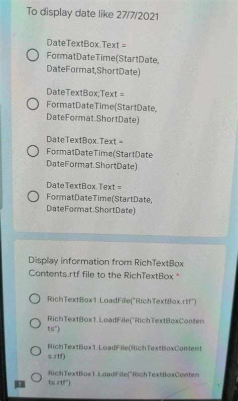 Solved To Display Date Like 2772021 Datetextboxtext O