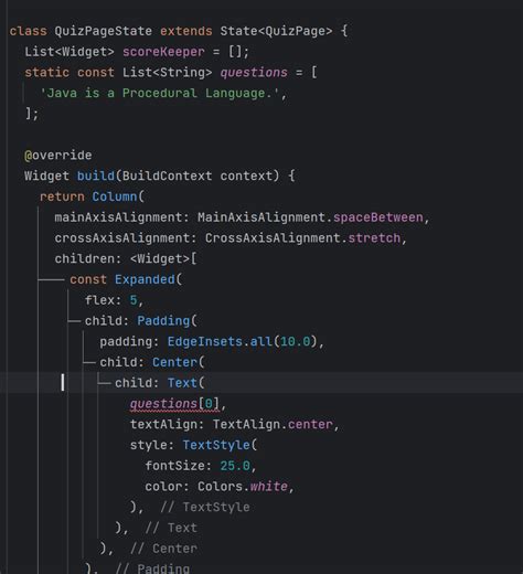 Flutter Arguments Of A Constant Creation Must Be Constant Expressions