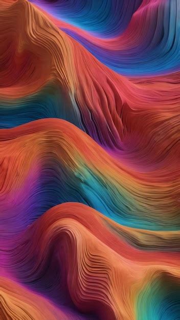 Premium Ai Image Abstract Gradient Topographic Contour Lines 3d Illustration